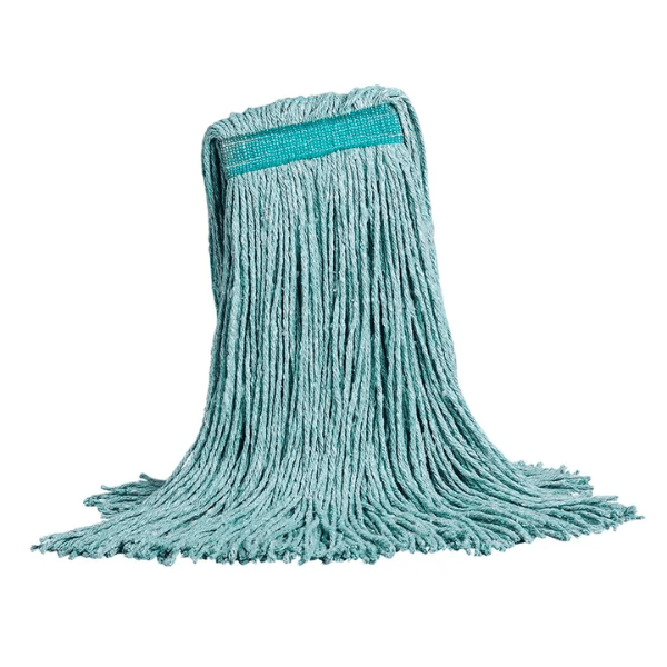 24 oz Swipe™ Cut-End Mop Narrow Band Green - Jan Star Supplies Inc.