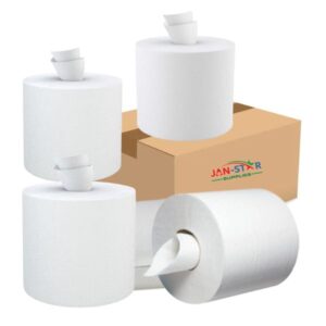 Centre Pull Towel - 2 Ply 600 Sheets - 6/pcs White - Jan Star Supplies Inc.