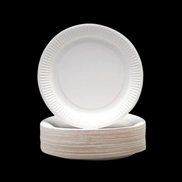 9" Paper Pizza Plates 1200/pcs White - Jan Star Supplies Inc.