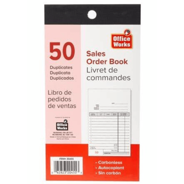3.5"x6.5" Sales Order Book 50 Pages - Jan Star Supplies Inc.