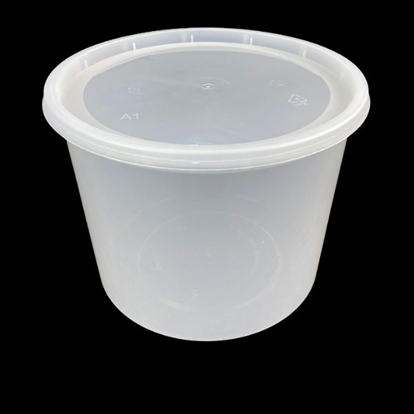 32 oz Deli Injection Containers - Clear | Leak-Proof & Durable
